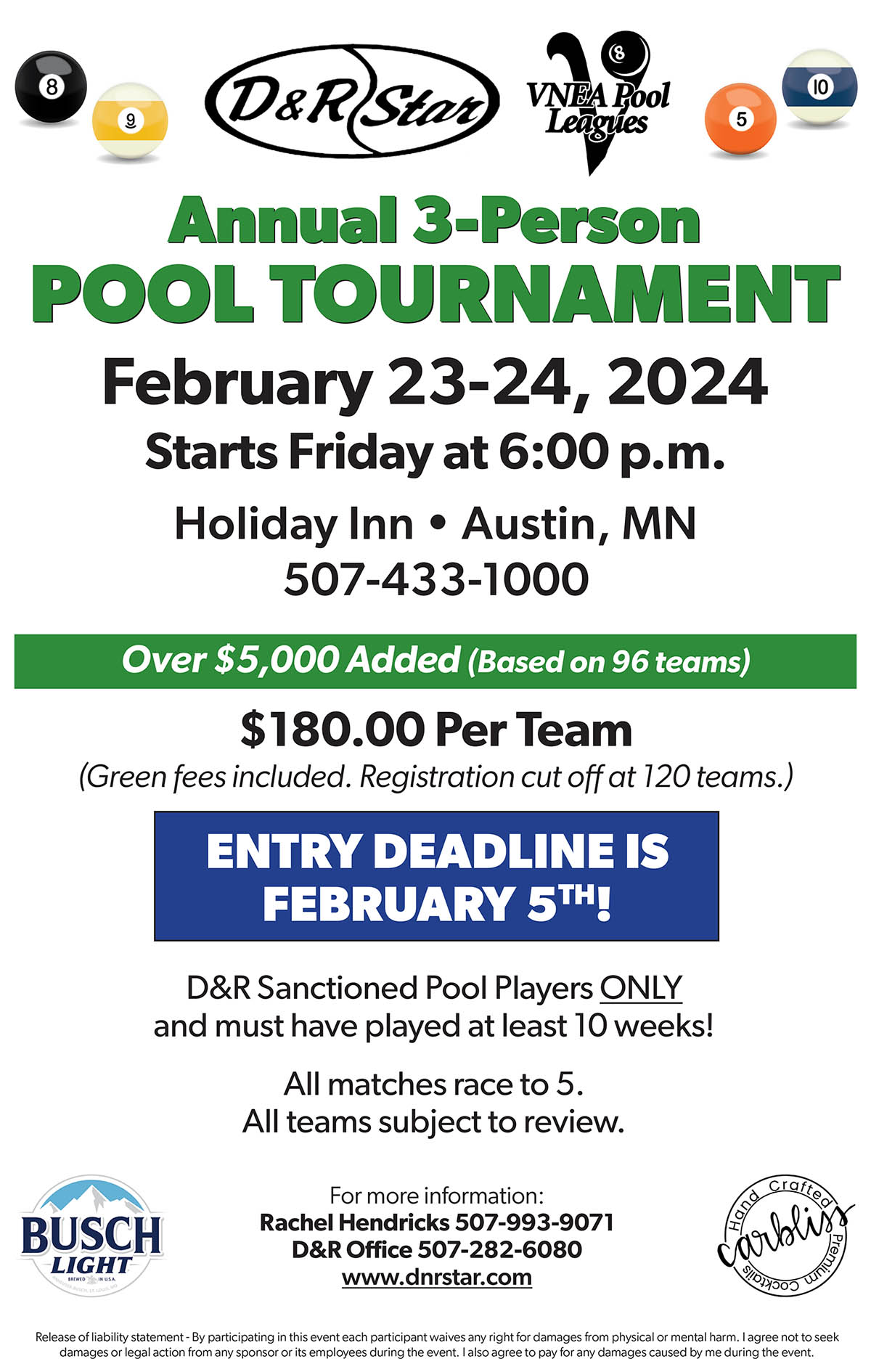 Pool Leagues | D&R Star